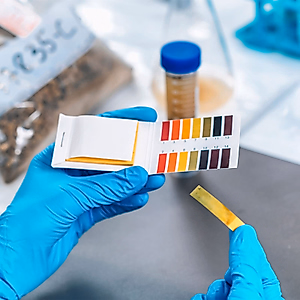 pH Test Strips, 480 Strips Full Range 1-14 Universal pH Test Litmus Paper pH Soap Making Testing Strips for Water Wine Saliva Urine Soil, 6 Pack pH Strips and 6 Test Pipette Droppers with Storage Case