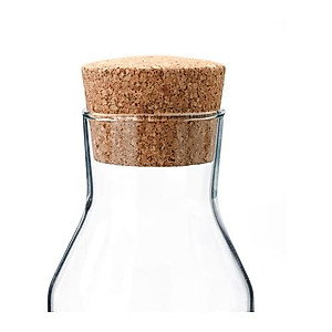 Ikea 365 (34 Oz) Clear Glass Carafe With Cork Stopper, Ideal For Hot and Cold Water Pitcher, Tea/Coffee Maker, Iced Tea, Beverage Pitcher As Well As for Serving Wine