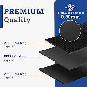 Oven Liners for Bottom of Oven, 2 Pack Large Thick Heavy Duty 100% Non-stick Reusable Teflon Oven Mat, 25”x17” Baking Mat for Electric, Gas, Toaster Ovens, Grills,Kitchen Friendly Cooking Accessory