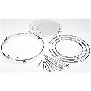 Wilton Cakes 'N More 3-Tier Cupcake and Cake Stand Display, Silver