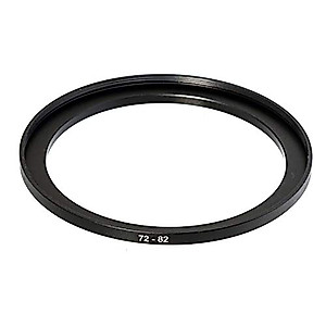 (2 Pcs) 72-82MM Step-Up Ring Adapter, 72mm to 82mm Step Up Filter Ring, 72mm Male 82mm Female Stepping Up Ring for DSLR Camera Lens and ND UV CPL Infrared Filters