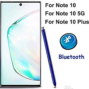 Galaxy Note 10 S Pen with Bluetooth Replacement StylusTouch S Pen for Samsung Galaxy Note 10, Note 10+ Plus 5G All Versions Touch Stylus Pen(Aura Glow Silver)