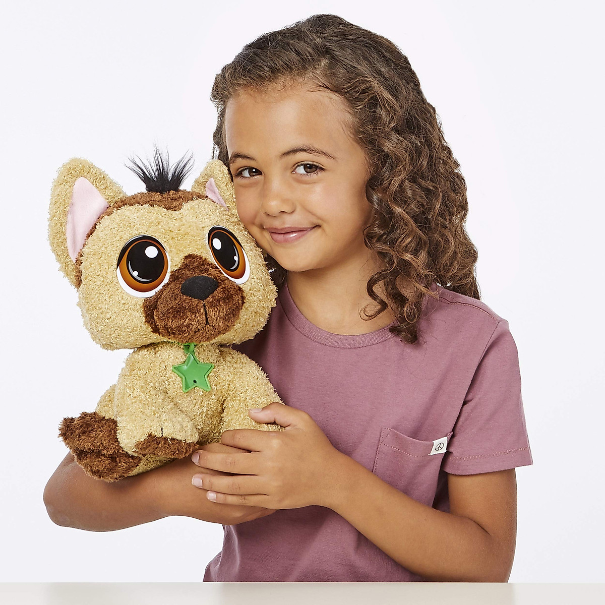 Little Tikes Rescue Tales Adoptable German Shepherd Interactive Plush Pet Toy, Multicolor