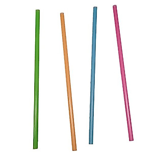 BarkingByrd Neon Plastic Straws Disposable, 300-Count “10.25” Inches.Thick, and Fun Drinking Straws Ideal for Milkshakes, Smoothies, and Cocktails—BPA-Free Perfect for Kids, Elderly, and Parties