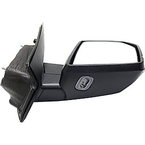 Kool Vue Right Power Heated Mirror for Ford F-150 2015-2017 Manual Fold With Signal Light, Blind Spot Monitor & Puddle Lamp; Without Memory & Auto-Dimming Textured