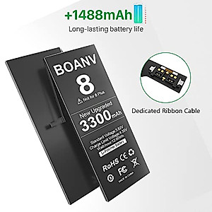 BOANV Battery for iPhone 8 (Upgraded Version), Ultra High Capacity Replacement New 0 Cycle Battery, with Professional Replacement Electronic Tool Kits