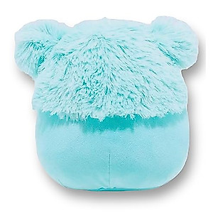 Squishmallows Official Kellytoy 11 Inch Teal Turquoise Bigfoot with Pink Flower in Hair Stuffed Animal Plush Toy - Fantasy Squad (Joelle Bigfoot 11 Inch, Teal Turquoise with Pink Flower in Hair)