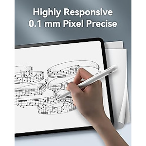 Metapen A11 Pencil for iPad 2018-2024, Faster Charge Pen for Apple iPad, Stylus Pen for iPad Air 3/4/5/M2, iPad Mini 5/6, iPad 6/7/8/9/10, iPad Pro 11"/12.9"/M4/Tilt sensitivity/Quick Button/Bluetooth