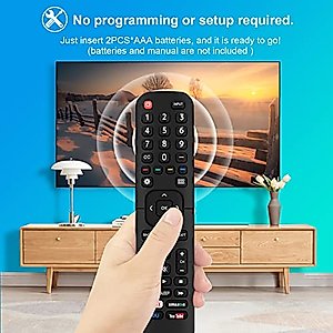 2PCS EN2A27 Replacement Remote Control Compatible with All Hisense 4K LED LCD HDTV UHD Smart TVs EN2A127H EN2A27HT EN2AN27H EN2AS27H EN2B27 EN2C27 EN2D27 EN2G27 EN33922A EN33924HS EN33925A