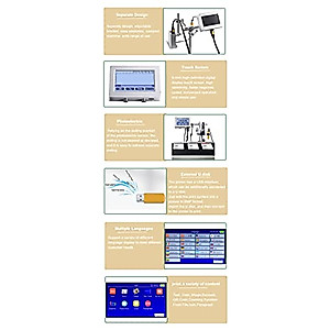 Online Inkjet Printer 5inch Touch Screen Automatic Code Printing Machine Print Logo QR Code Barcode for Assembly Line (12.7mm)