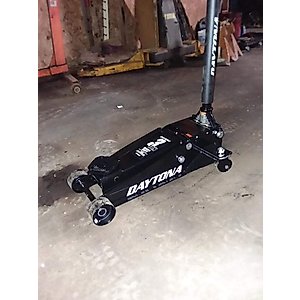 3 ton Steel Heavy Duty Floor Jack with Rapid Pump - Black
