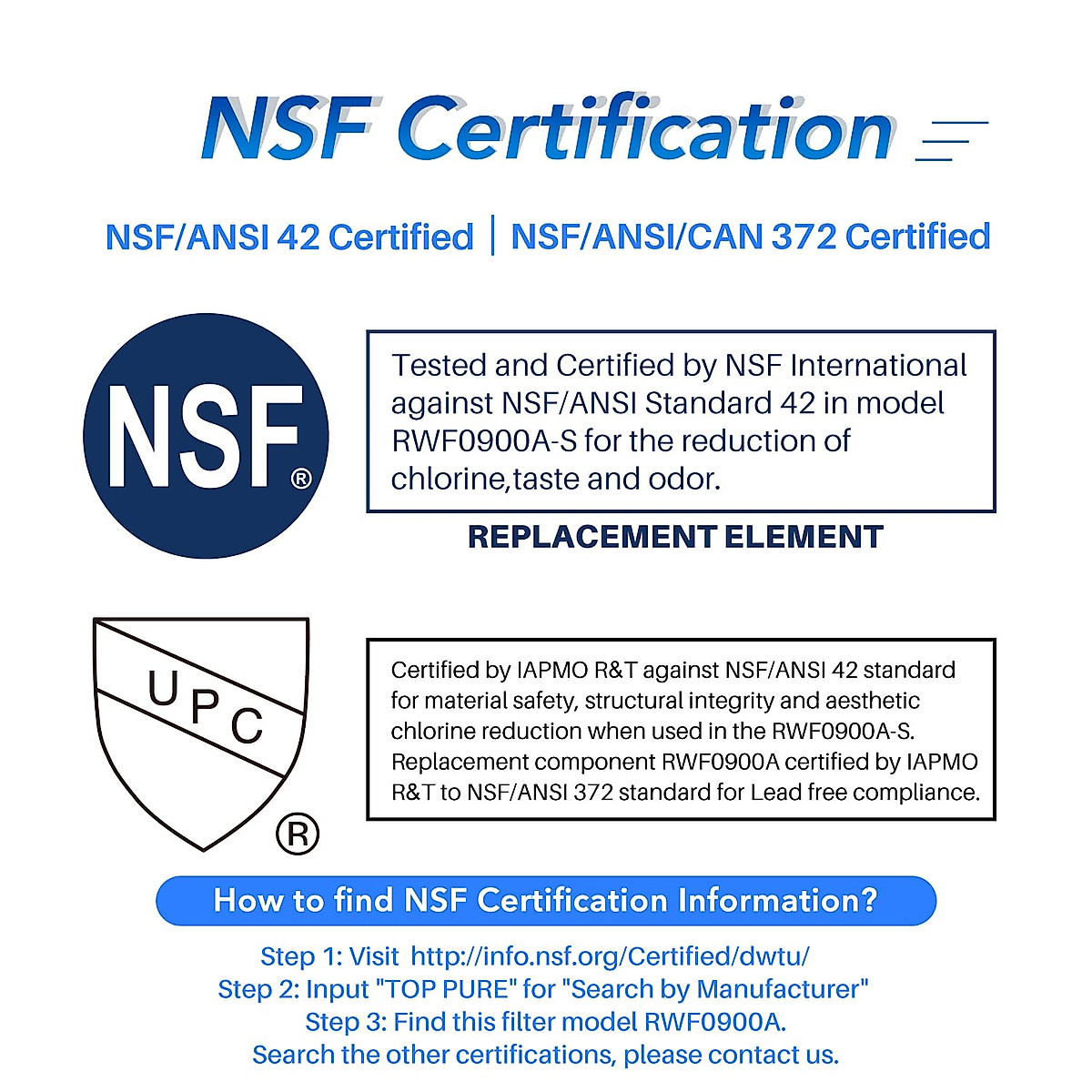 ICEPURE UKF8001 Refrigerator Water Filter Replacement for EveryDrop EDR4RXD1, Whirlpool Filter 4, Maytag UKF8001AXX-200, UKF8001P, 4396395, 469006, Puriclean II, FMM-2, RWF0900A 4PACK