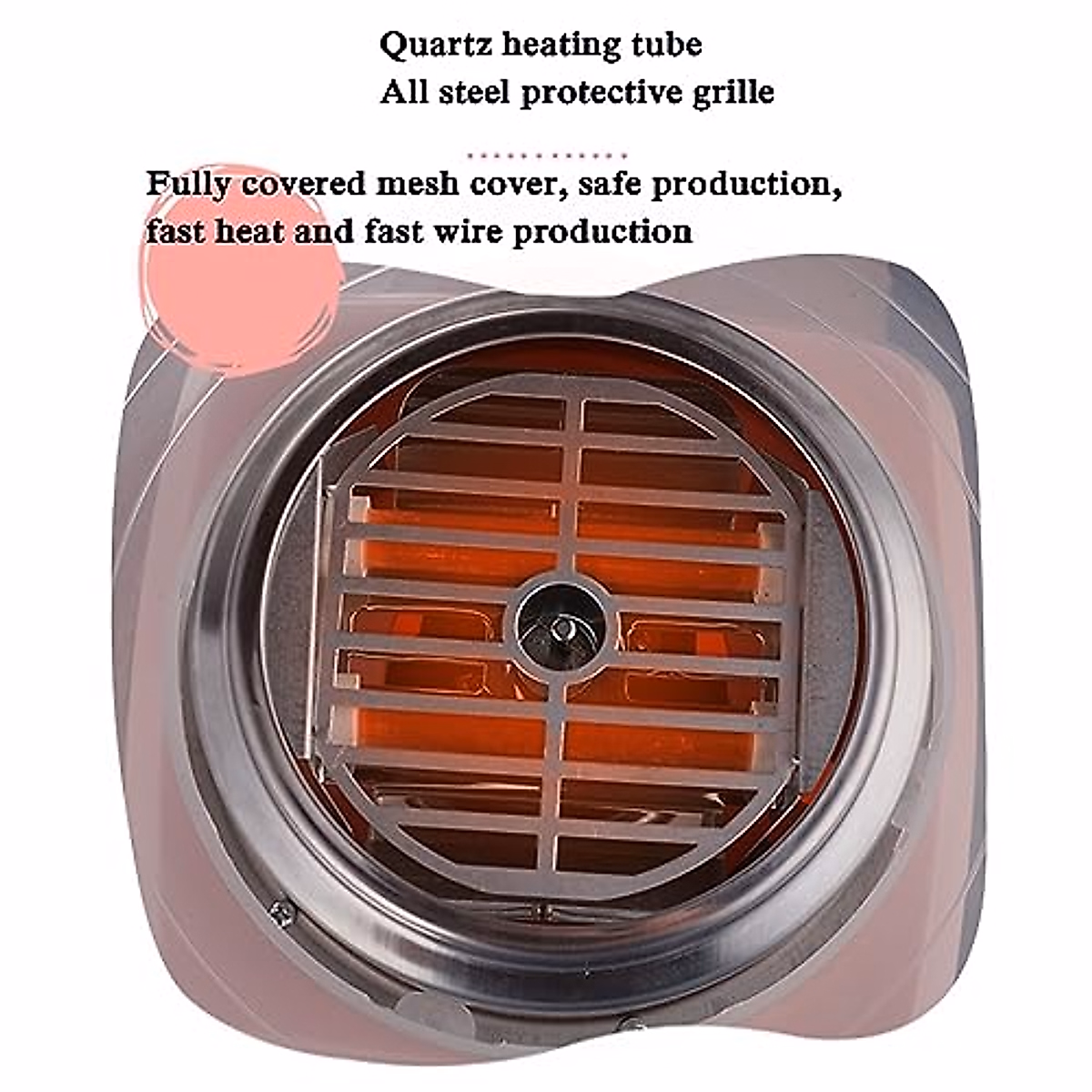 LOTIKS Cotton Candy Machine Children's Home Automatic Fancy Wiredrawing Mini Color Granulated Sugar Hand-Made Cotton Candy Machine(Blue)