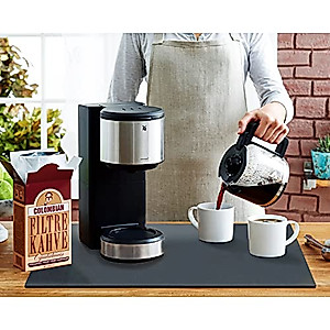 Golener Coffee Maker Rug,coffee Bar Decor For Coffee Station，coffee Grinder Mat,drip Tray For Coffee Maker,coffee Pot Mat For Countertops,non-slip Material Keeps Glasses And Dishware In Place,Navy
