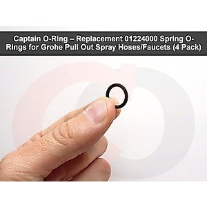 Captain O-Ring – Replacement 01224000 Spring O-Rings for Grohe Pull Out Spray Hoses/Faucets (4 Pack)
