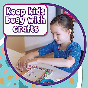 PURPLE LADYBUG Mosaic Photo Frame Craft Kit - DIY Arts & Crafts for Kids Ages 8-12 & Crafts for Girls 8-12 6-8 - 9 8 7 6 Year Old Girl Birthday Gift, Teen Girls Gifts 8-10 10-12