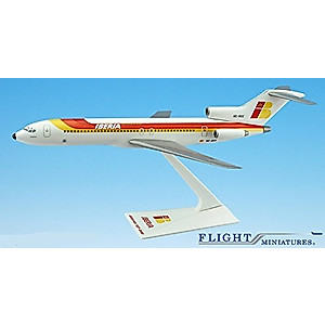 Flight Miniatures Iberia 727-200 Airplane Miniature Model Plastic Snap Fit 1:200 Part# ABO-72720H-030
