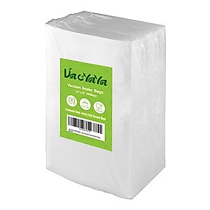 VacYaYa 100 Gallon Szie 11 x 16 Inch Freezer Food Vacuum Sealer Storage Bags Size,Vac Seal a Meal Bags with BPA Free and Heavy Duty Sous Vide Vaccume Safe PreCut Bag