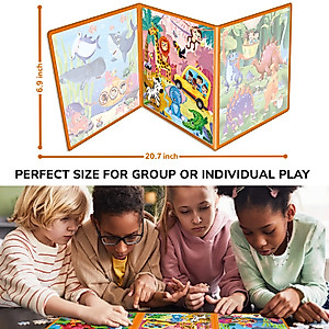 QUOKKA Magnetic Puzzles for Kids 4-6 - 36 Pieces Travel Puzzles Games for Kids Ages 3-5 - Animal Car Activities Toy for Boys and Girls 2-4 yo - Learning Magnet for Road Trip