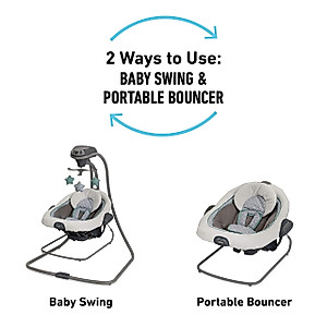 Graco DuetConnect LX Swing and Bouncer, Manor