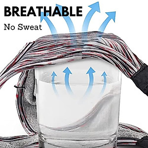 X-super Home VR Eye Mask Cover Breathable Sweat Band Adjustable Sizes HMD Padding for VR Workouts Supernatual with Virtual Reality Headsets Oculus Quest 2 Go HTC Vive PS VR Gear (2pcs)