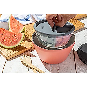 RIGWA LIFE |Custom Removable Inserts for RIGWA Food Containers | Meal Prep Bowls | Divided Food Storage Containers with Lids | Divide & Conquer (Set of 2) |