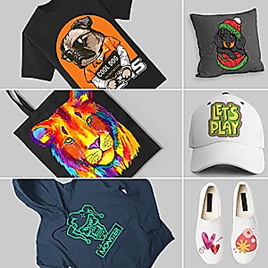 OFFNOVA Glitter DTF Transfer Film, 11.7" x 16.5"- 30 Sheets A3 PET Heat Transfer Paper Direct to Film Printing for All Fabrics and Color T-Shirts Textile