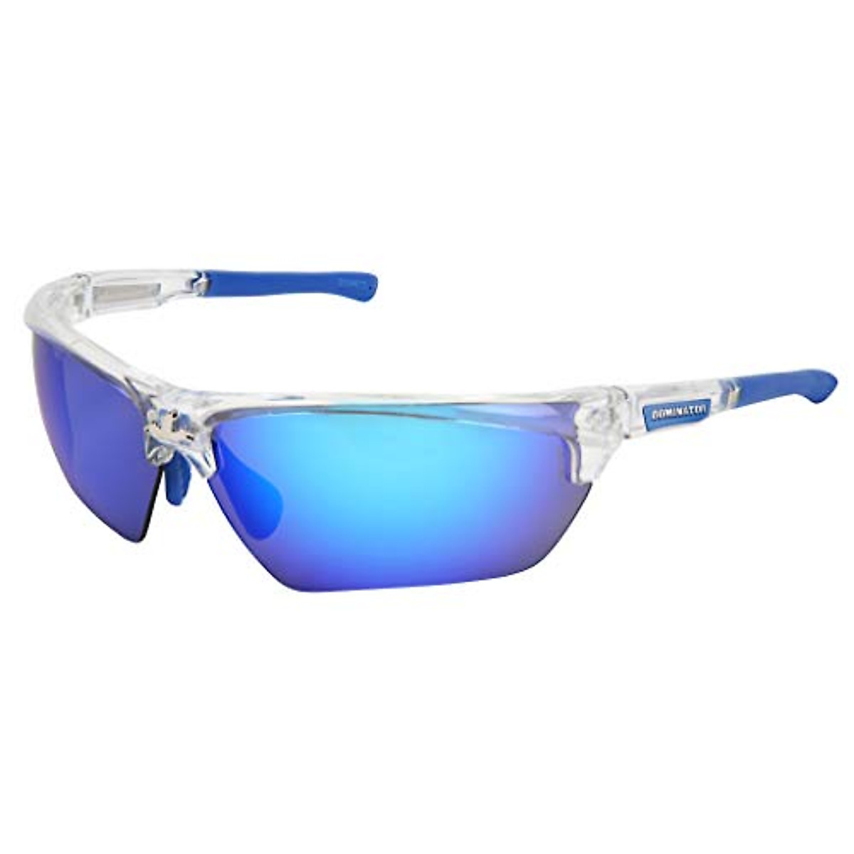 MCR Safety DM1328BZ Blue Diamond Polarized Dominator DM3 Safety Glasses with Clear Frame