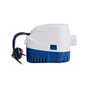 ISURE MARINE 12V Automatic Submersible Boat Bilge Water Pump Latest styles 1200GPH Built-in Auto Float Switch (1200GPH)