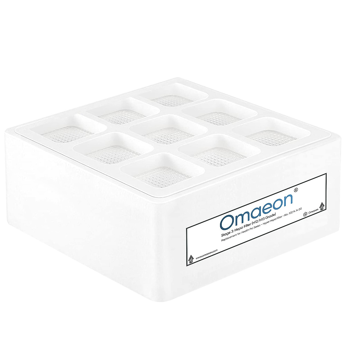 Omaeon Branded Grade H12/H13 True HEPA Replacement Filter Compatible with IQAir HyperHEPA HealthPro Series