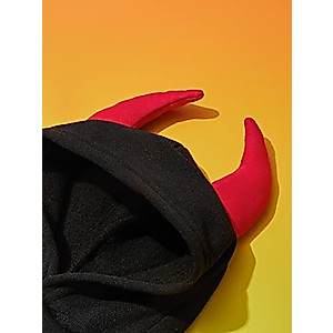 QWINEE Dog Hoodie Reflective Skull Print Cat Clothes Sweatshirt for Puppy Small Medium Dogs Kitten Light Black S