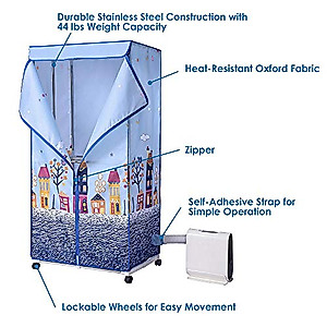 Yescom 850W Electric Automatic Clothes Dryer Portable Laundry Heater Folding 44 lbs Rack Wardrobe Air-Dry Machine