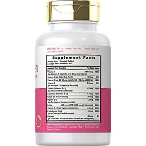 Carlyle Women's Multivitamin | 365 Tablets | Vitamin and Mineral Supplement | Non-GMO, Gluten Free