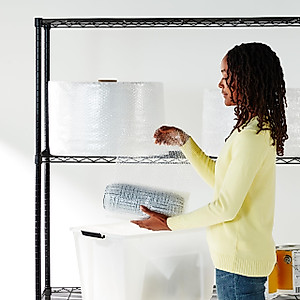 Amazon Basics Perforated Bubble Cushioning Wrap - Medium 5/16", 12-Inch x 100-Foot Long Roll