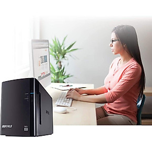 BUFFALO DriveStation Duo 2-Bay 4TB (2x2TB) TAA Desktop External Hard Drive USB 3.2