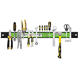 Magnetic Tool Holder 12 Inch 4 Pack Heavy Duty Magnet Tool Bar Strip Rack Wall Mount Green