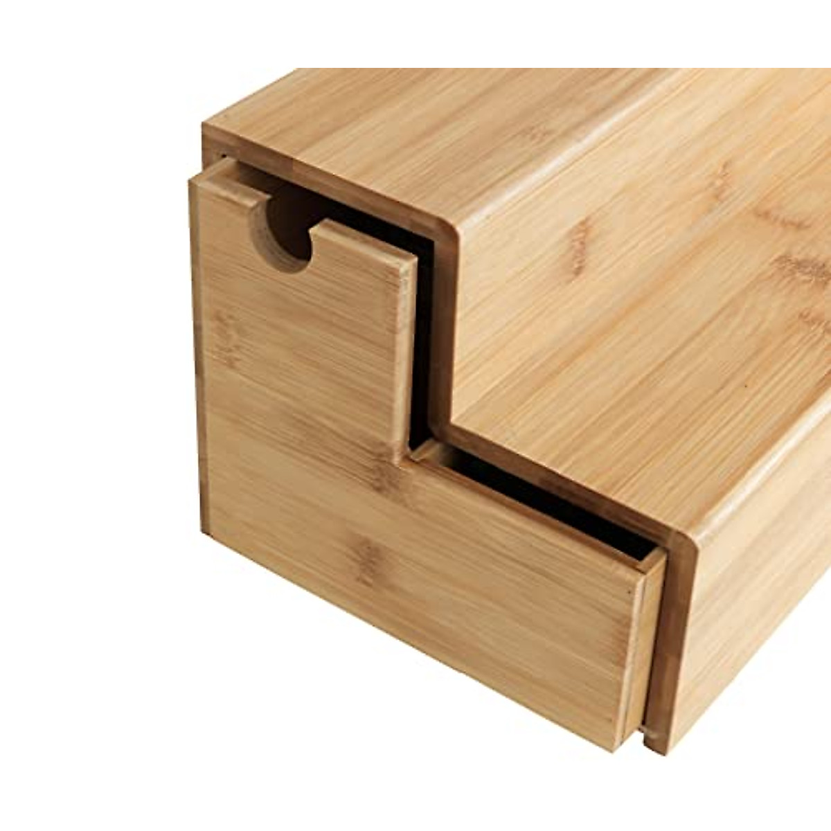 WENKO Bamboo Tea Bag Organizer with Drawer, Tea Bag Storage Container, Coffee and Tea Caddy for Kitchen, Tea Station, Tea Bag Holder, Coffee Bar Accessories and Organizer, 13 x 6.7 x 5.9 in