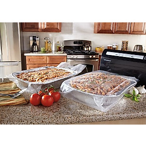 FoodSaver Vacuum Sealer Bags for Extra Large Items, Rolls for Custom Fit Airtight Food Storage and Sous Vide, 11" x 16' (Pack of 2) & 1-Gallon Vacuum Zipper Bags, 12 Count, Multi