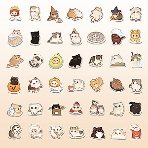 150 Pcs Cute Cat Stickers for Water Bottles| Gift for Kids Teen Birthday Party| Kawaii Stickers Pack|Waterproof Stickers for Water Bottles,Laptop,Phone,Skateboard,Bicycle