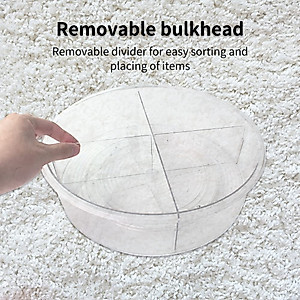 FRITILLARIA 2 Pack Lazy Susan Organizer Turntable Spice Rack 10'' and 12'' Rotating Plastic Spinner Storage Organizer Bin for Cabinets,Kitchen,Fridge,Countertop,Makeup,Bathroom