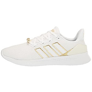 adidas Women's Puremotion Se Running Shoe, White/White/Black, 8