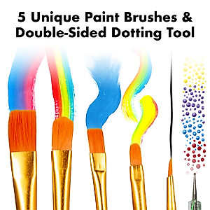 Craft It Up Sneaker Painting Kit Complete Shoe Paint Kit for Sneakers- Paint, Brushes, Tape & More Included- Shoe Customization Kit