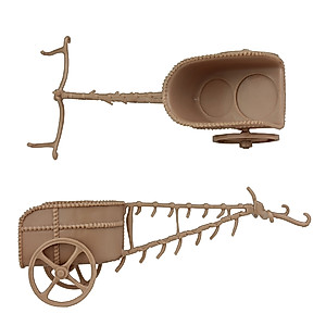 LOD Trojan War Greek vs Trojan Chariot Playset: 12 BLUE TAN 1:30 Plastic Figures