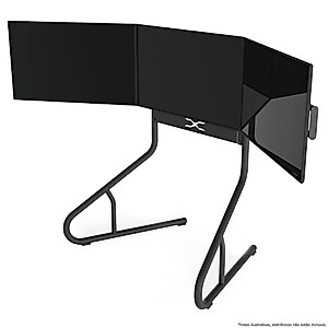 Extreme Sim Racing Triple Screen Tv Stand Add-on Upgrade With Back Tray - Fits almost all Sim Racing Rigs in the Market - Suitable for TV sizes up to 3 x 37"