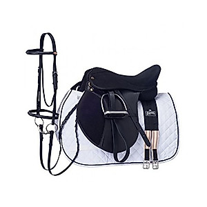 King Series Synthetic Trail Saddle Black/Purple 11