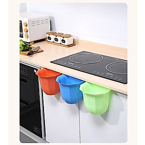 Kitchen Trash can Household Kitchen Waste countertop Cabinet Door Hanging Trash can Bathroom Dormitory Classification Debris Bucket