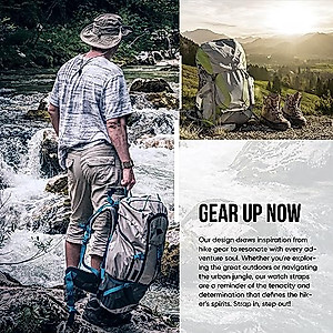 Rugged Nylon Band Compatible with Apple Watch Ultra Band 49mm 45mm 44mm 42mm for Men, Military Tactical Sport Strap Adjustable Replacement Wide Wristbands for iWatch Ultra Series 8 7 6 5 4 3 SE, Gray