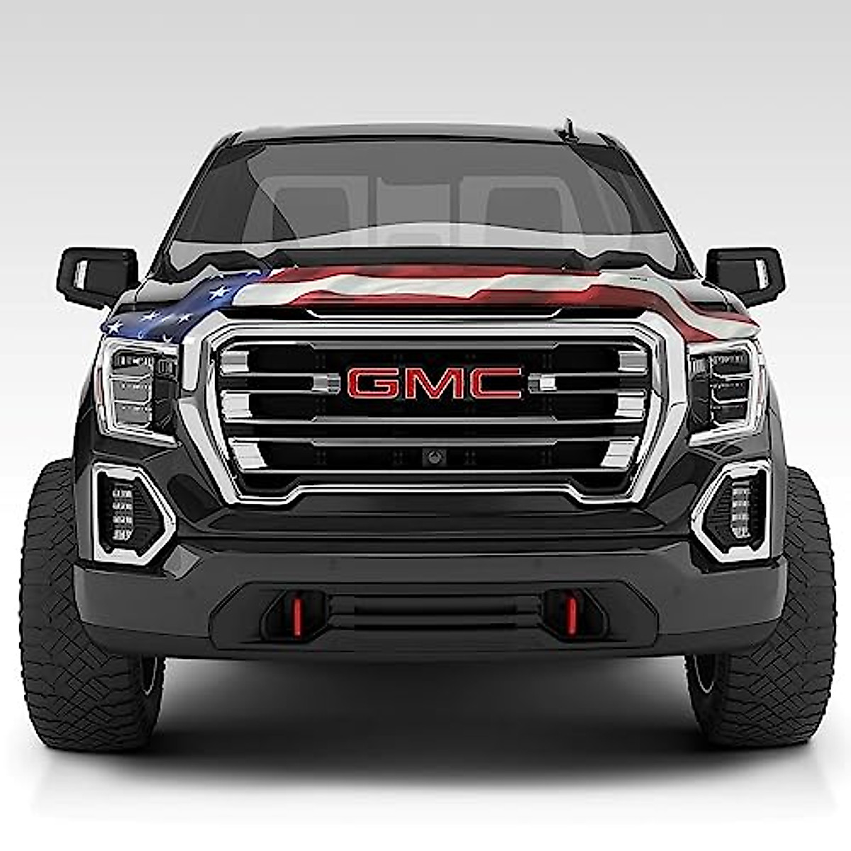 Stampede | Vigilante Hood Protector - High Profile / American Flag (no Eagle) | 2011-2016 Ford F-250 / F-350 / F-450 / F-550 Super Duty | 2150-41