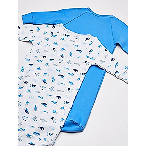 Spasilk Unisex-Baby Newborn Cotton Sleep Bag Sacks, 2 Pack, 0-6 Months - Blue Helicopter