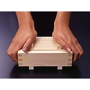 EDOYA Hinoki Wood Sushi Press Mold Oshizushi Made in Japan 5 slices(8.3×3 inch)